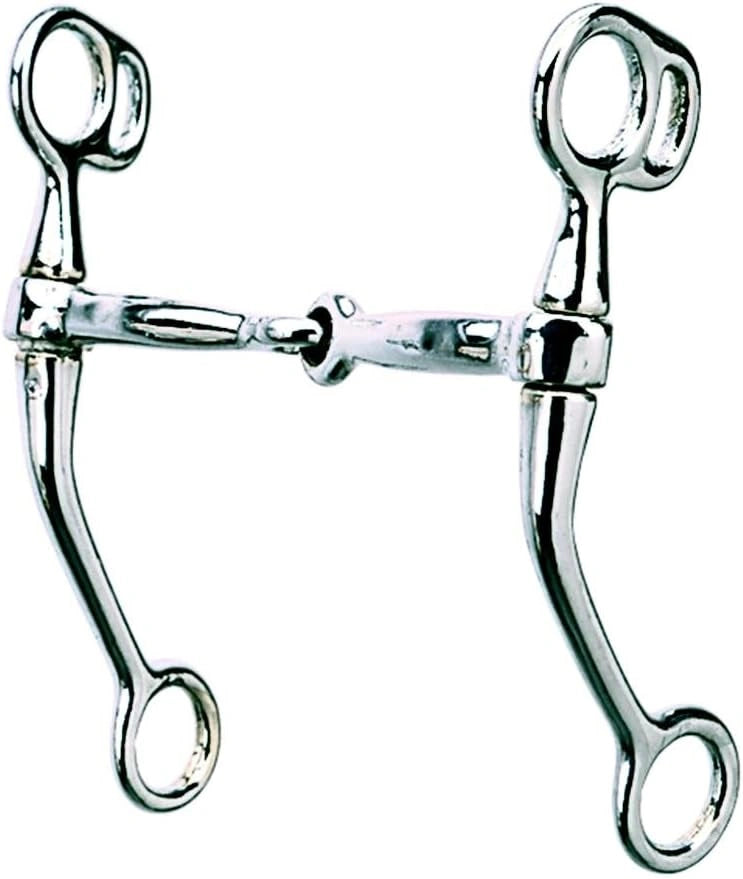 Weaver Leather Tom Thumb Snaffle Bit - 5" Chrome Plated Mouthpiece wit